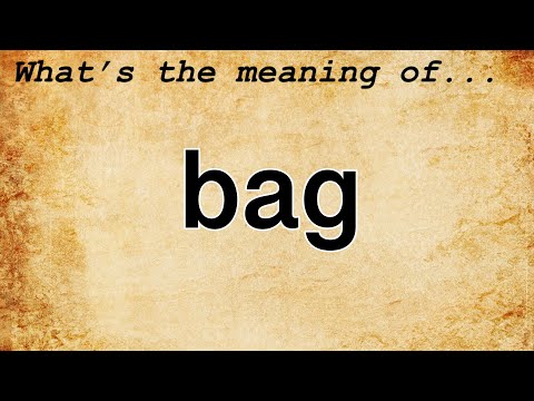 Bag Meaning : Definition of Bag