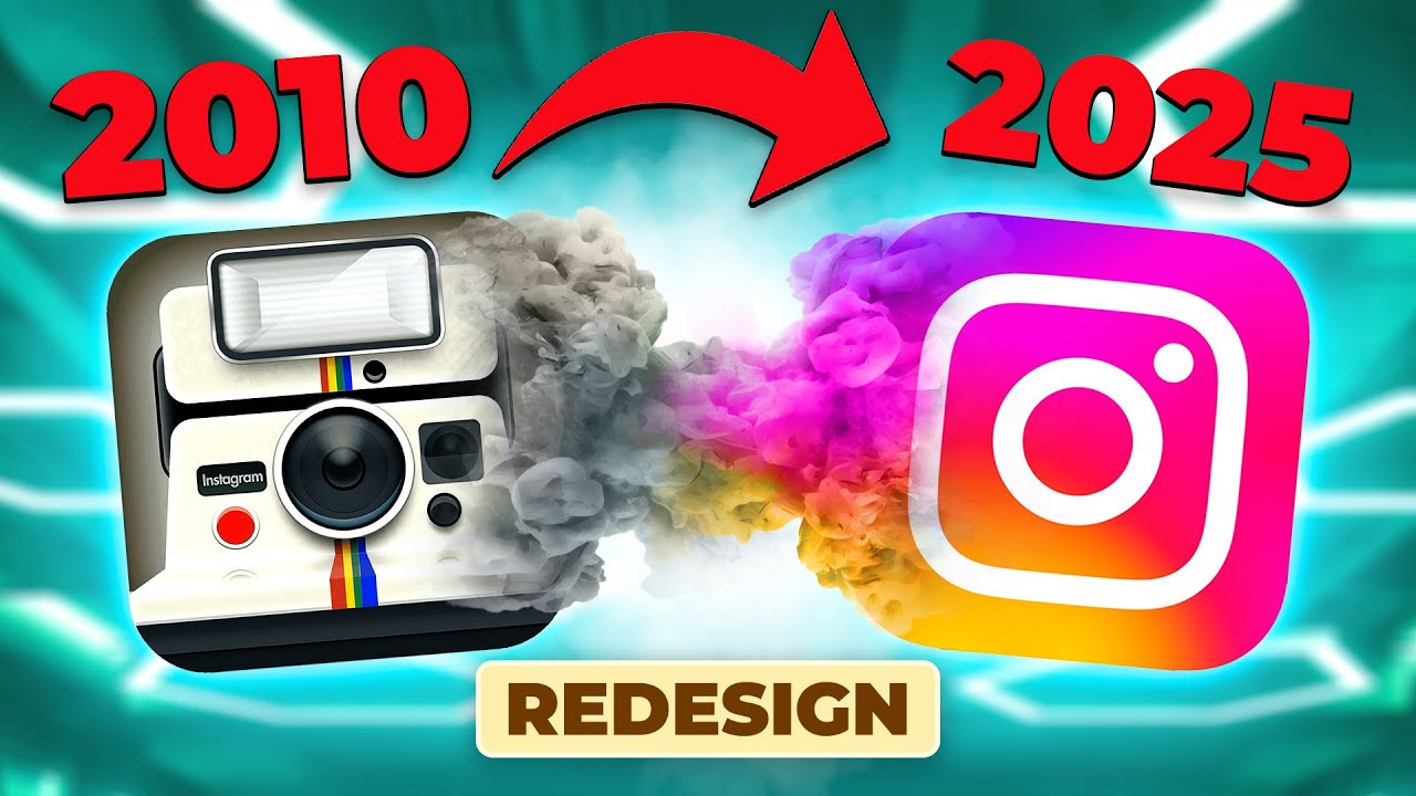 Instagram Evolution — Logo, App View (2010-2025)