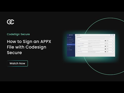 How to Sign an APPX File with Codesign Secure