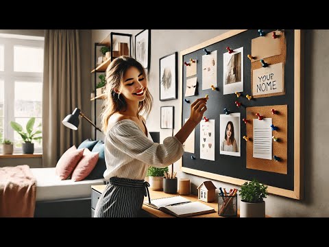 📌 DAHAPYBOO Cork Board with Linen Black,Bulletin Board | Best Black Corkboard 🖤