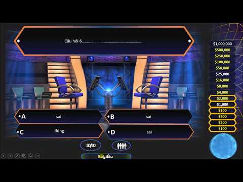 Hướng dẫn thiết kế game Ai là triệu phú cực nhanh và đơn giản bằng PowerPoint