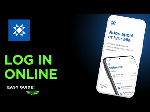 How to log in to Arion Bank's online banking platform