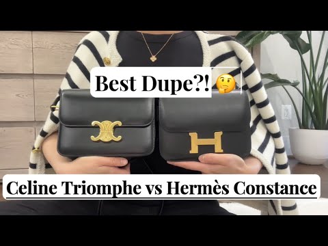 Best Alternative for Hermes Mini Constance🤩 Ft. Celine Triomphe Teen Size | Mod Shots | What Fits