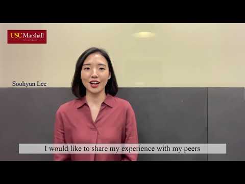 USC MS, Business Analytics Admissions Video 2021 - Soohyun Lee