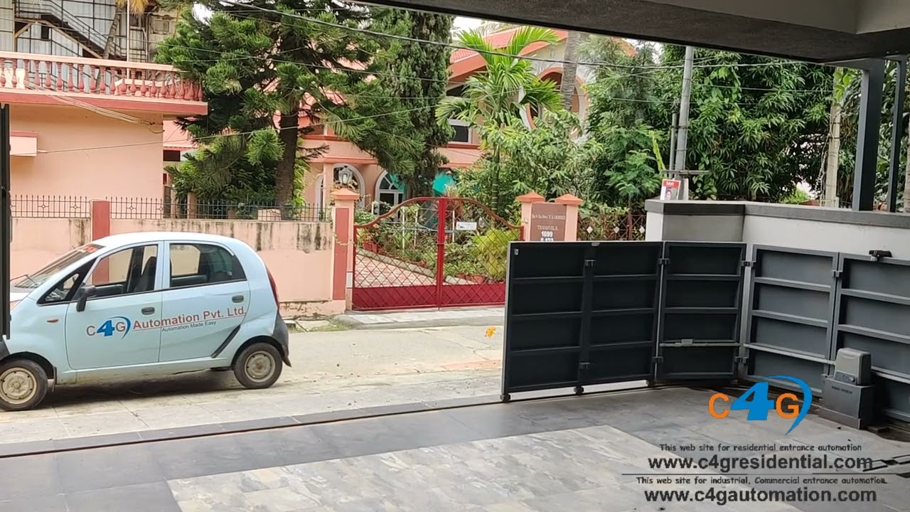 Remote Control Space Saving Gates / Remote Control Curved Sliding Gate Automation