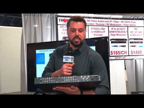 Thor Fiber H-4ADHD-ATSC-IPLL 4-Channel HDMI YpPbr Composite to ATSC Encoder Modulator