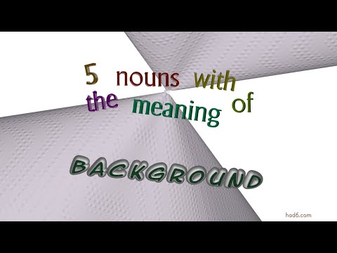 background - 5 nouns meaning background (sentence examples)
