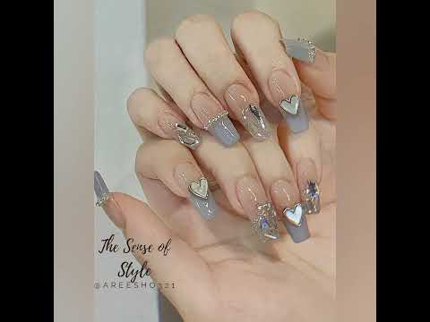 fancy nails #elegant Nail art #shorts #youtubeshorts