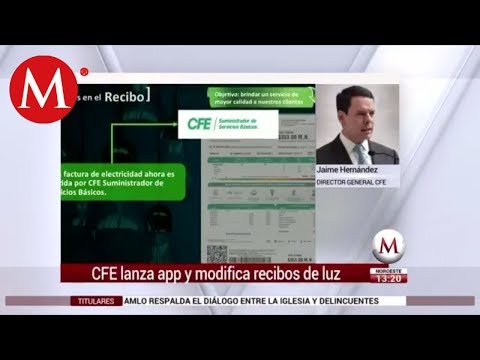 CFE lanza app y modifica recibos de luz