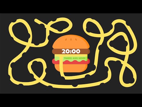 20 Minute Burger 🍔 Bomb Timer [ GIANT BURGER EXPLOSION ]