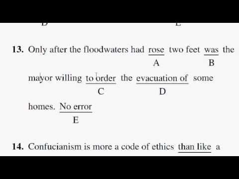 Sentence Structure Exercise 1