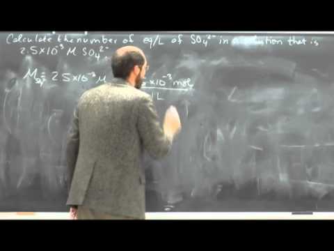 Calculate Equivalents Per Liter (eq/L) 001