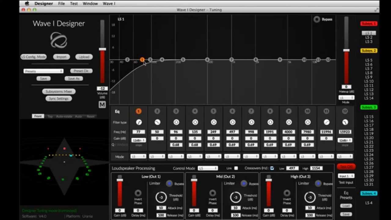 Wave I Designer - Speaker Tuning