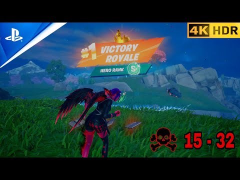 "FORTNITE" Squads - 32 eliminations - Zero Building - Crown Victory [ ps5 120fps full Gameplay ]