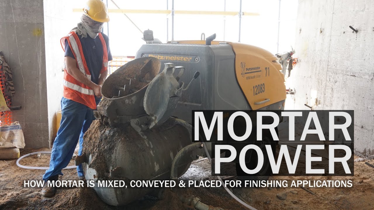 Mortar in construction: How it works