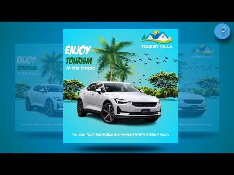 Tour/Travel poster Design |pixellab Tutorial |nazto Design.