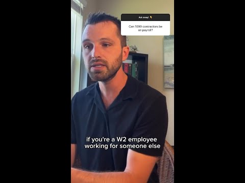 Can 1099 contractors be on payroll?