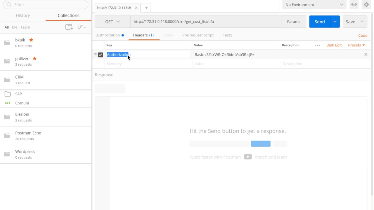SAP web service basic auth