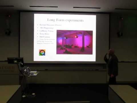 Ambient composer Robert Rich at a Stanford LASER (2014)