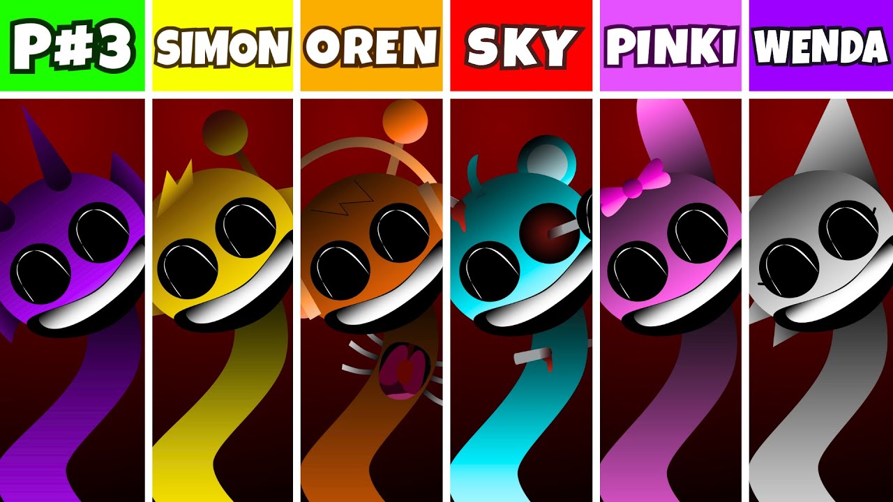 Incredibox Sprunki: Phase 3 But Simon VS Oren VS Sky VS Pinki VS Wenda VS Vineria