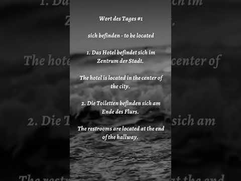 sich befinden | Verb | Meaning with Sentences #shorts #short #trending #german