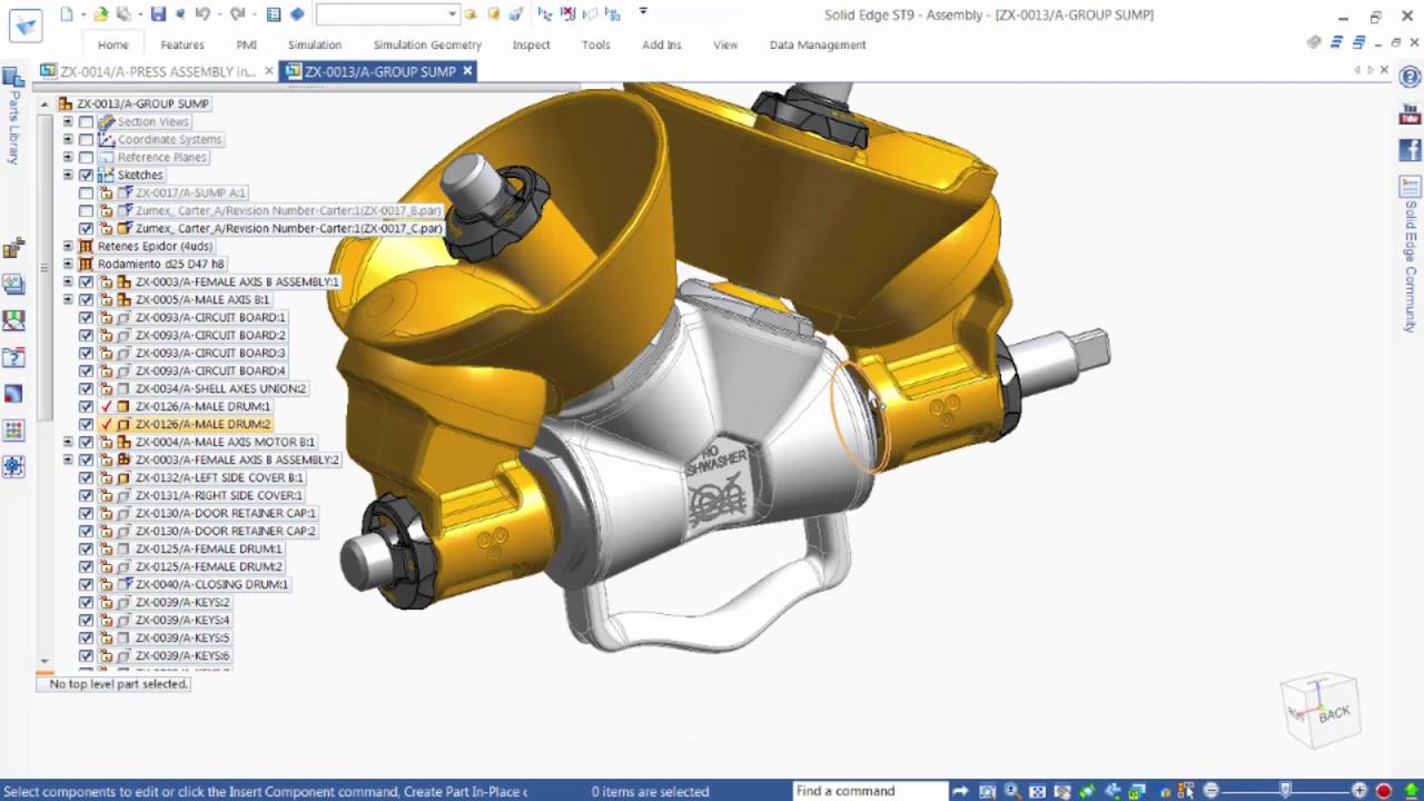 Built in Data Management - Solid Edge ST9