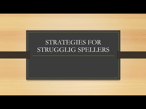 Strategies for Spelling: Lesson 6