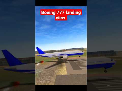 Boeing 777 landing view || Airline Commander #shorts