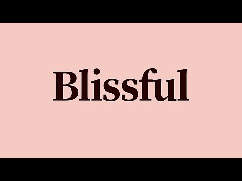 Blissful Meaning and Pronunciation