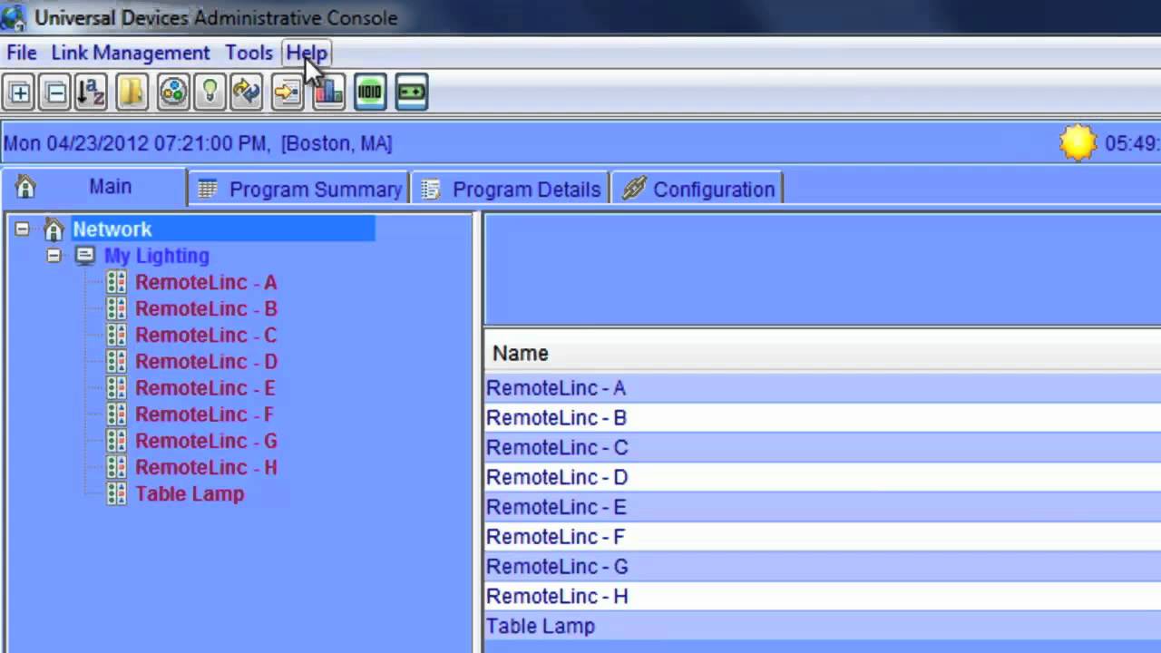 ISY - System Configuration