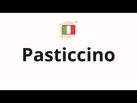How to pronounce Pasticcino