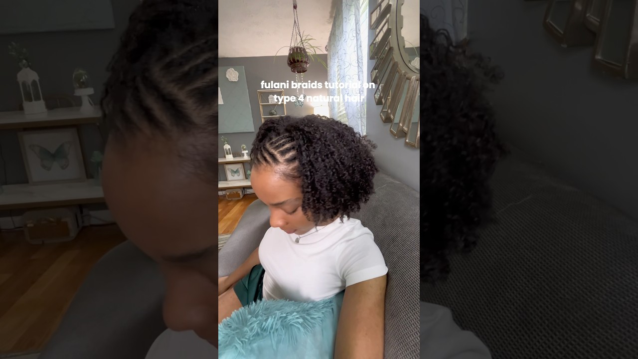 fulani braids on #naturalhair !!! ✨ #type4hair #naturalhairstyles #naturalhairtutorial #braidstyles