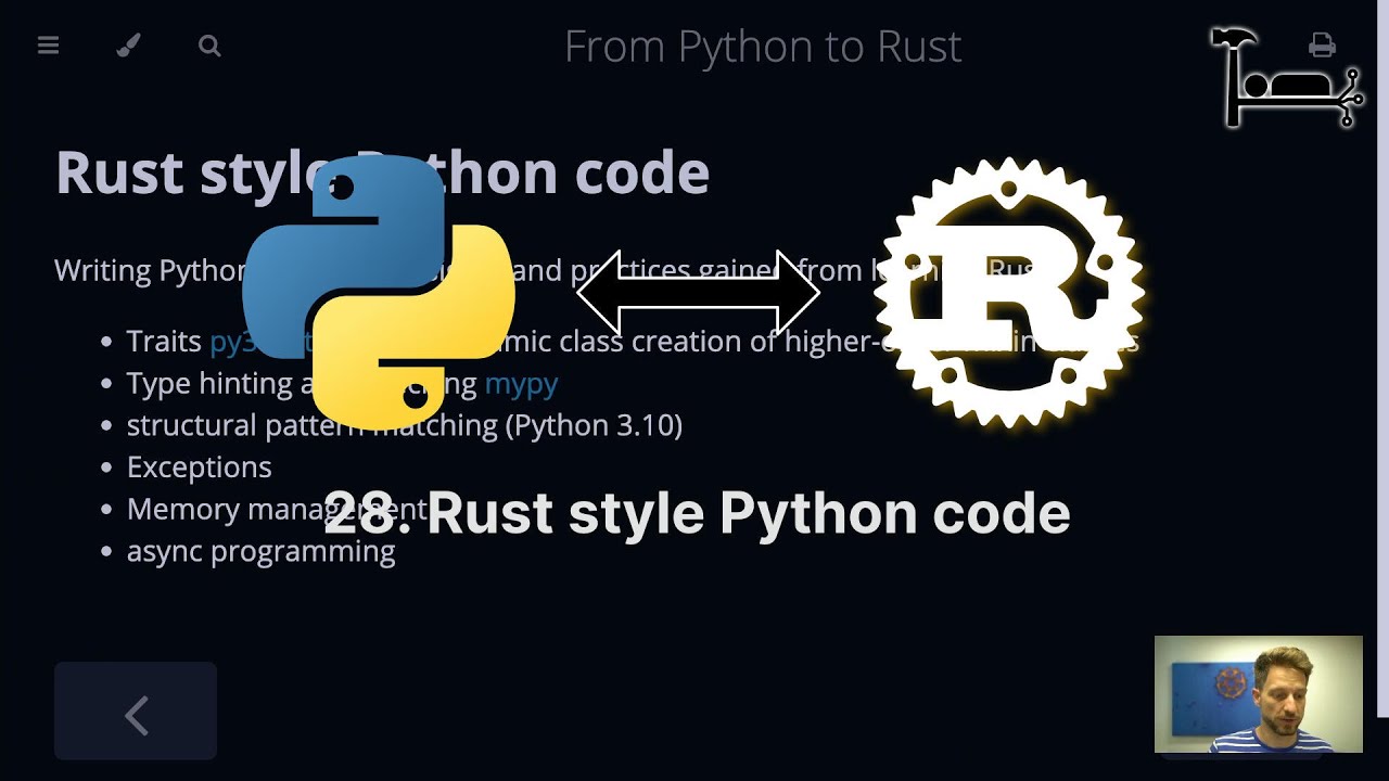 28. Rust style Python code - From Python to Rust