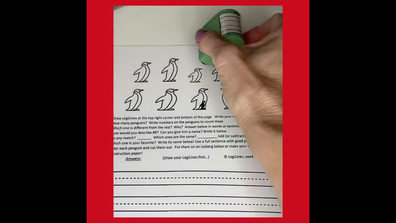 See How This Penguin Worksheet Helps Improve Your Handwriting - Teachers Love It!