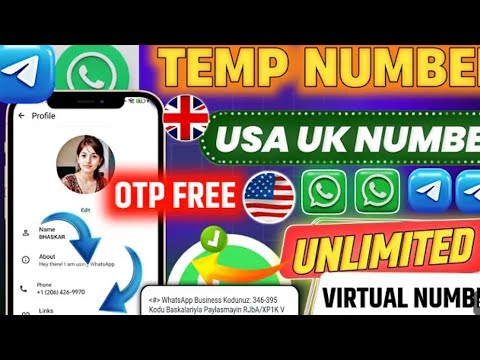 How to use WhatsApp without Mobile Number or OTP Verification Phone Number📱 Unlimited Phone Number💥💥
