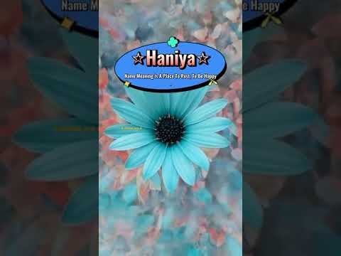 Haniya Name Meaning//My Name Status//Shorts//Reels//Trending//Urdu Name Meaning//Subscribe ☺..
