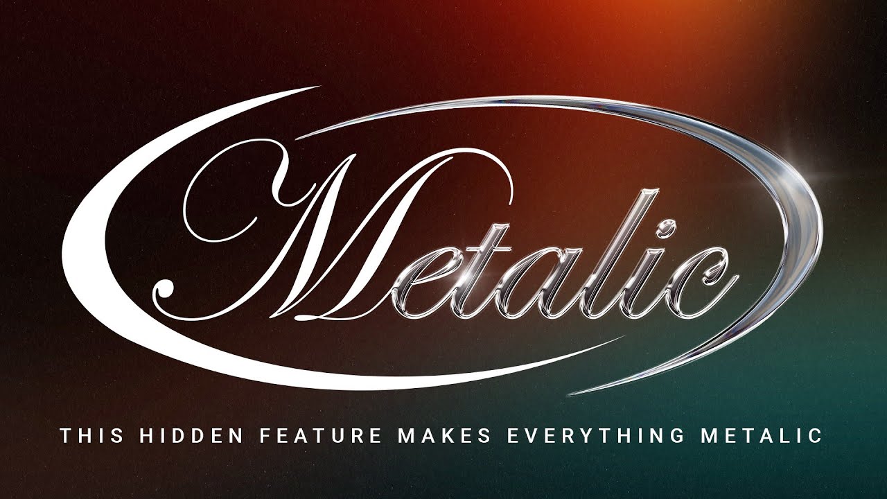 This hidden feature makes everything metalic - Animated Chrome Titles