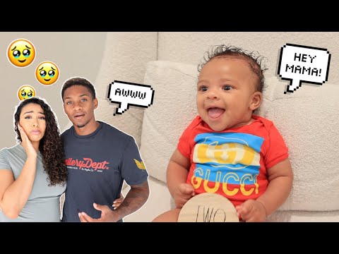 BABY SAVIOUR SAYS HIS FIRST WORDS AT 2 MONTHS OLD! *Too Cute*