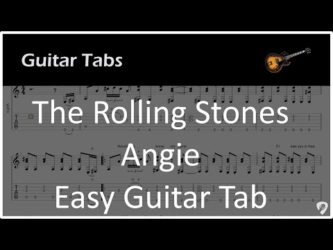 The Rolling Stones - Angie - Easy Guitar Tab