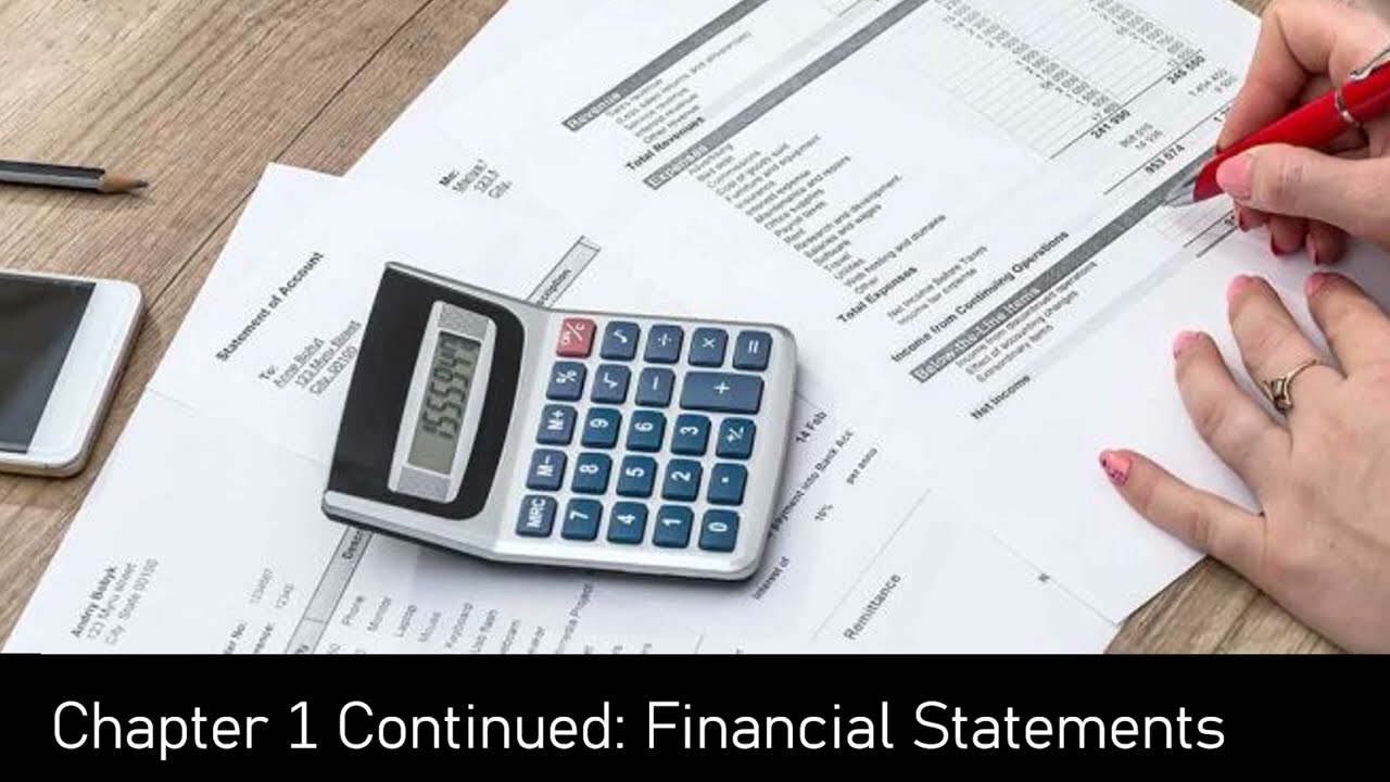 ACC 200 Chapter 1 - Financial Statements