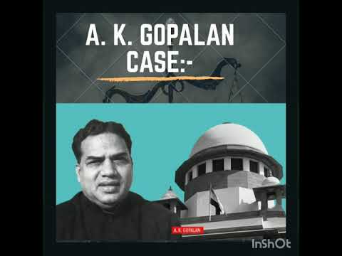 Article -21 Ak gopalan vs state of madras case 1950. Explained by:-Aishwarya nagar
