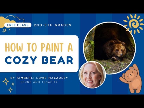FREE ART CLASS: Cozy Fall Bear Painting