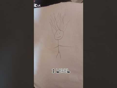 drawing goku level 1to7 #goku #drawing #skills #sketchingskill #art