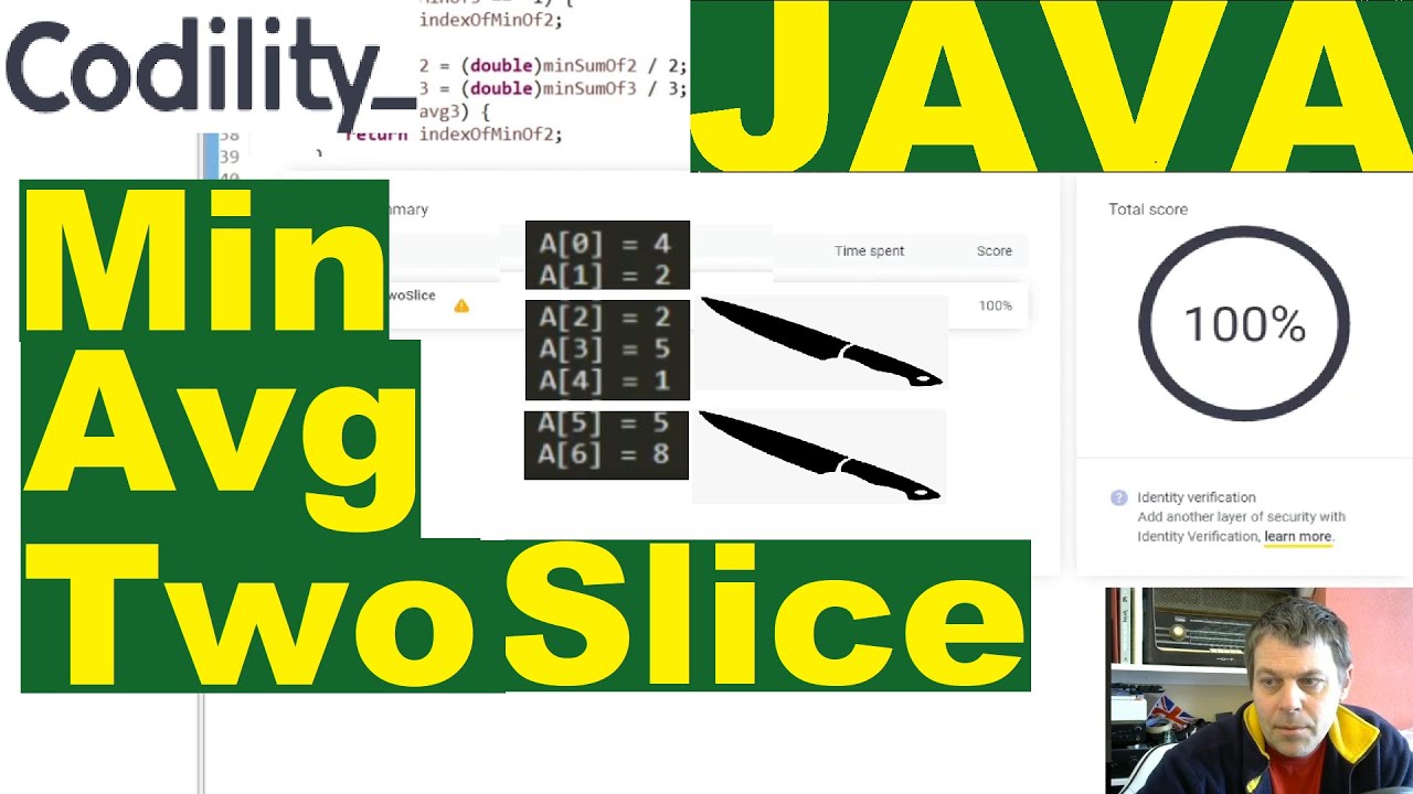 Codility MinAvgTwoSlice Java solution