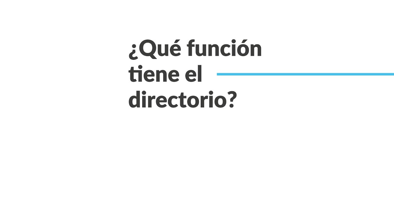 IOSFA I Funciones del Directorio