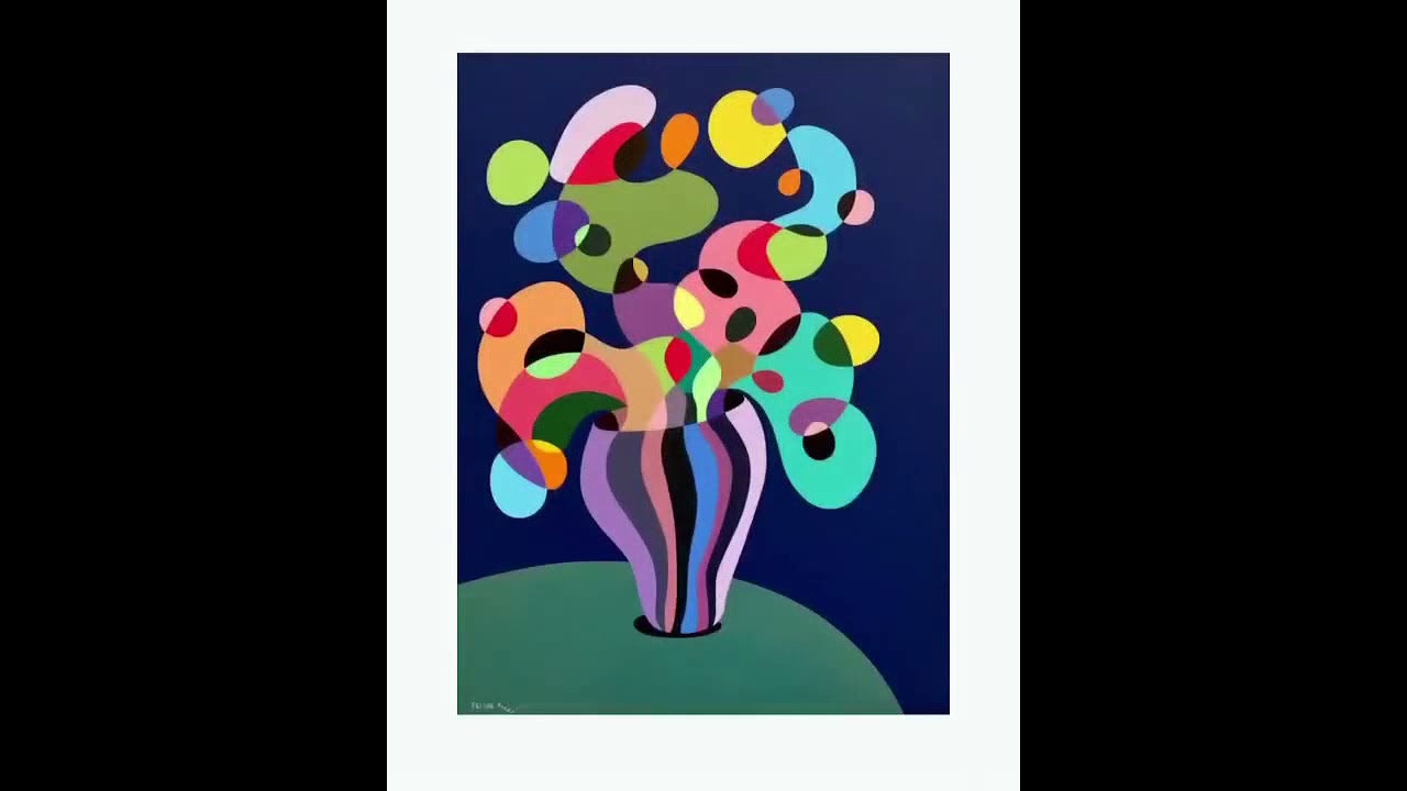 Abstract flower painting, what’s your favorite flower? 💐