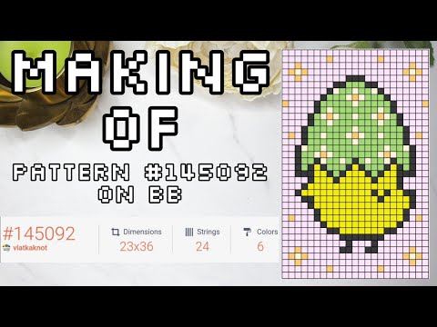 MAKING OF pattern #145092 on BraceletBook 🐣 | VLATKAKNOTS TUTORIALS