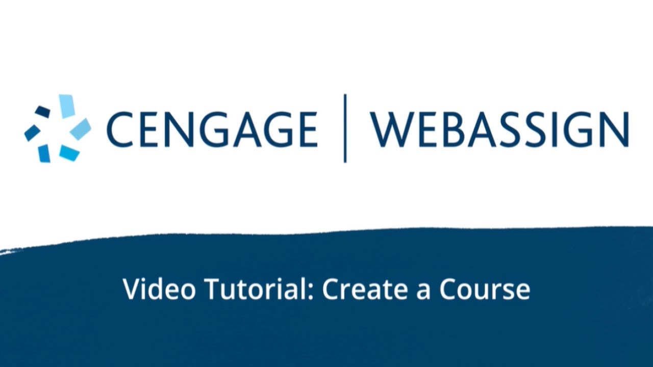 Create a Course | WebAssign