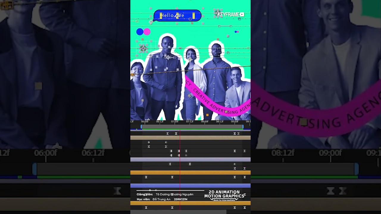 Khóa học 2D Animation & Motion Graphics Basic to Intermediate - Keyframe