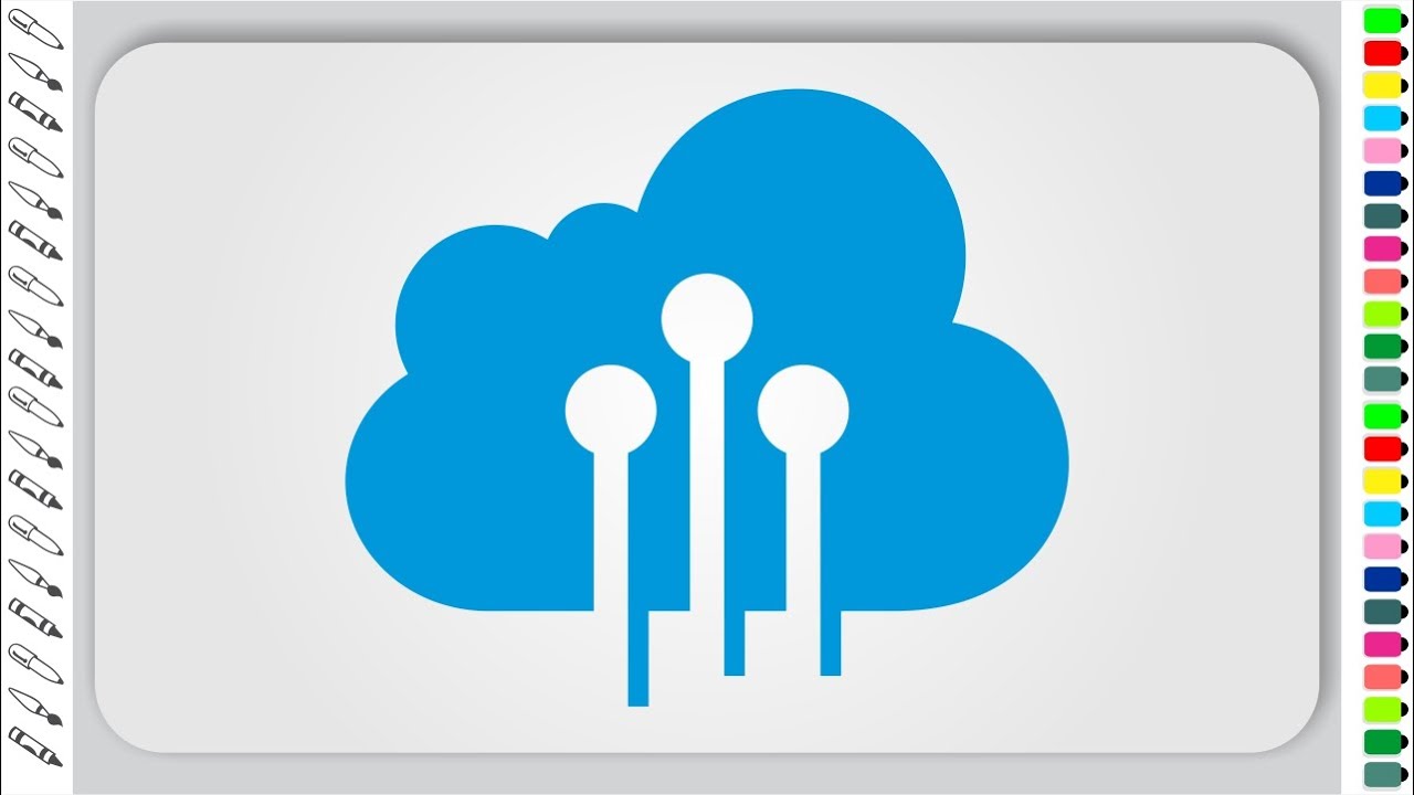 Cloud Computing Icon Designing with CorelDraw | Flat Vector Style | Drawing | CorelDraw Tutorial